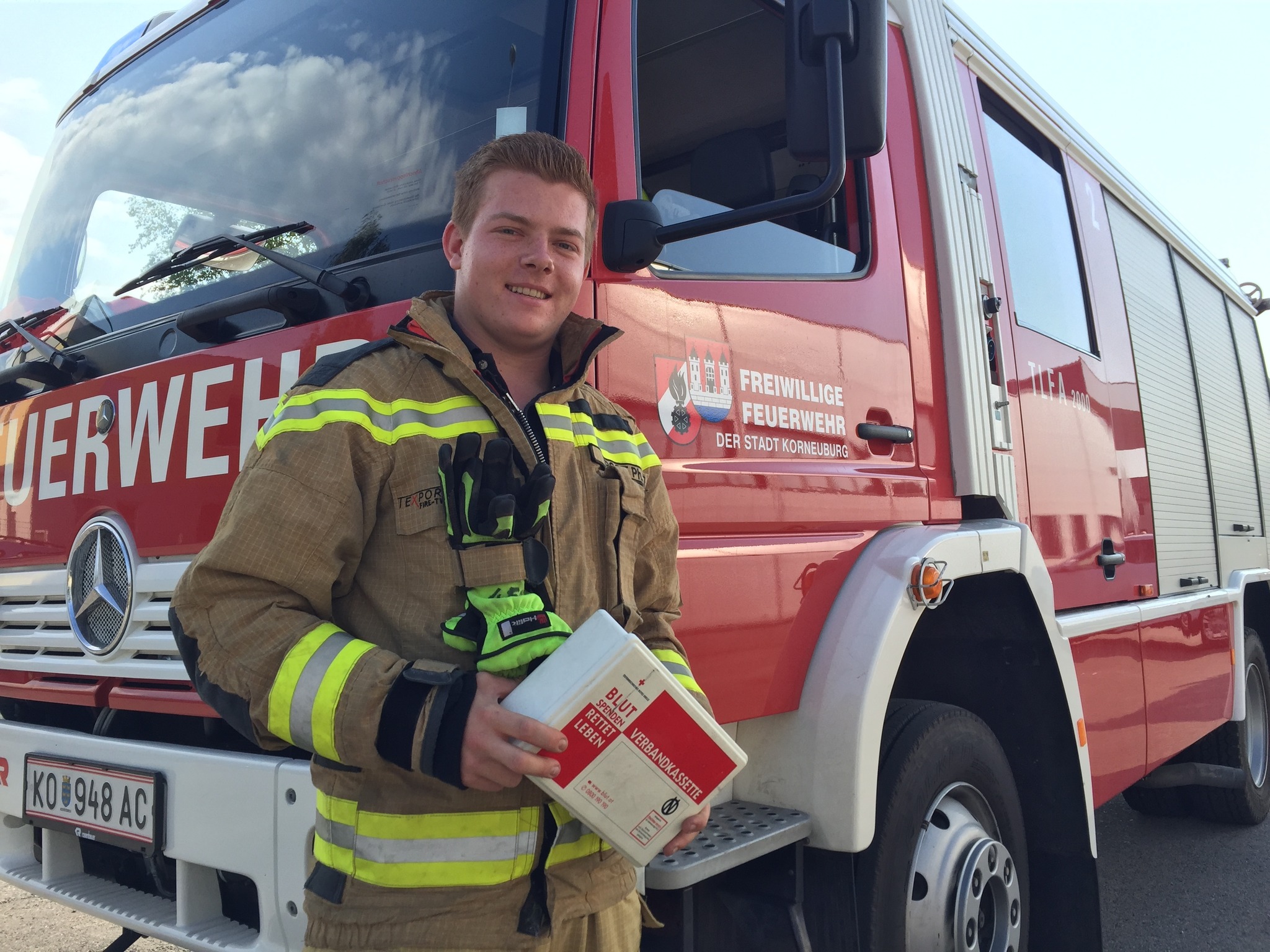 Philipp Trost war als erster da - Korneuburg