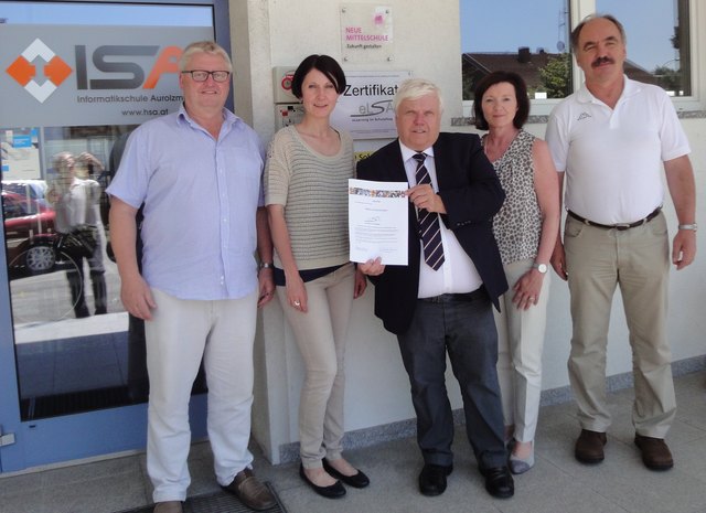 E-Learning: Zertifikat für die NMS Aurolzmünster - Ried