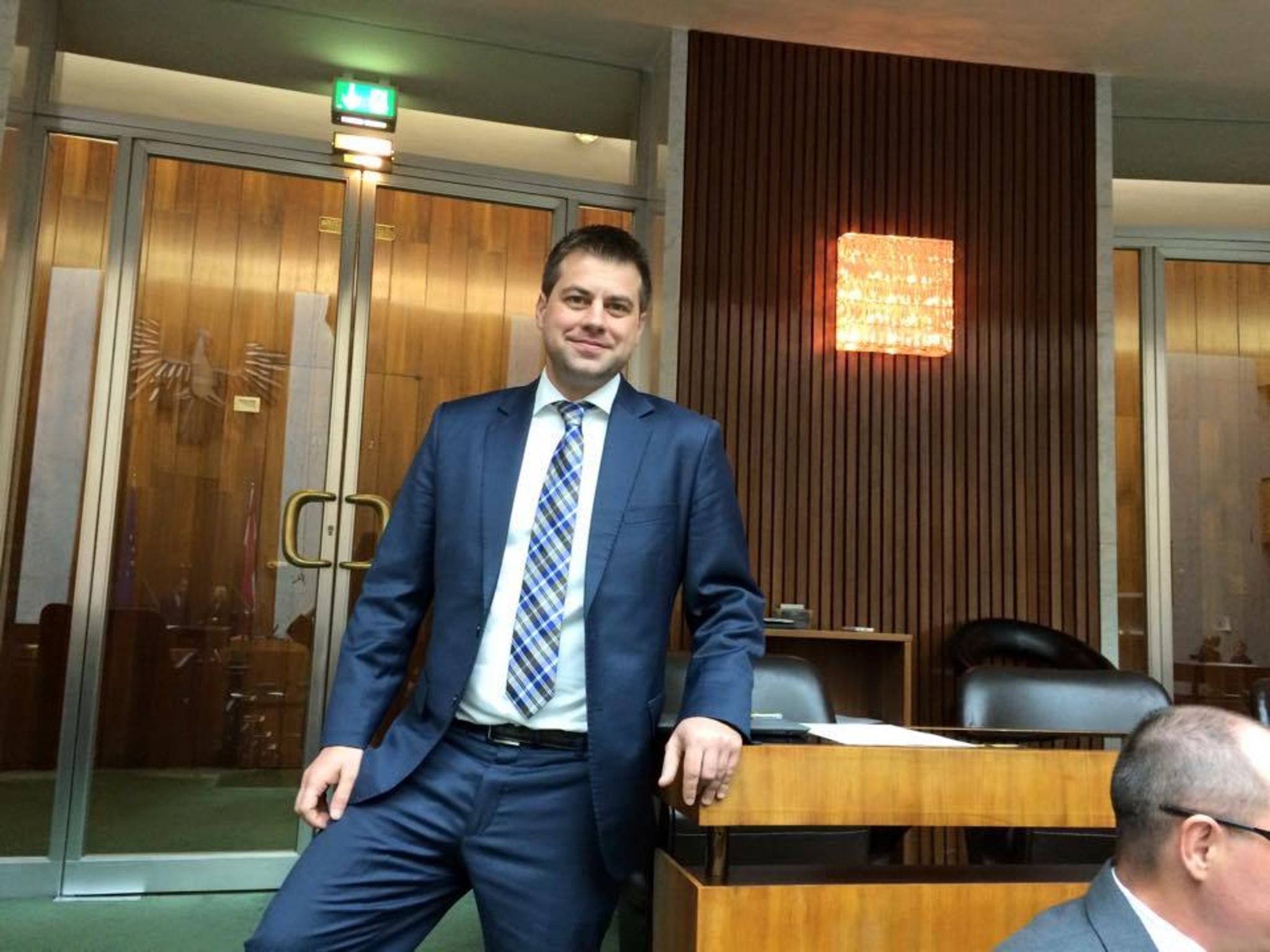 Neos-Nationalrat Michael Pock besuchte Enns - Enns