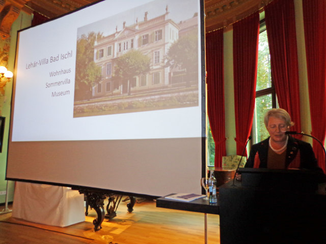 Maria Sams referierte in Bayreuth über das Lehár-Museum - Salzkammergut
