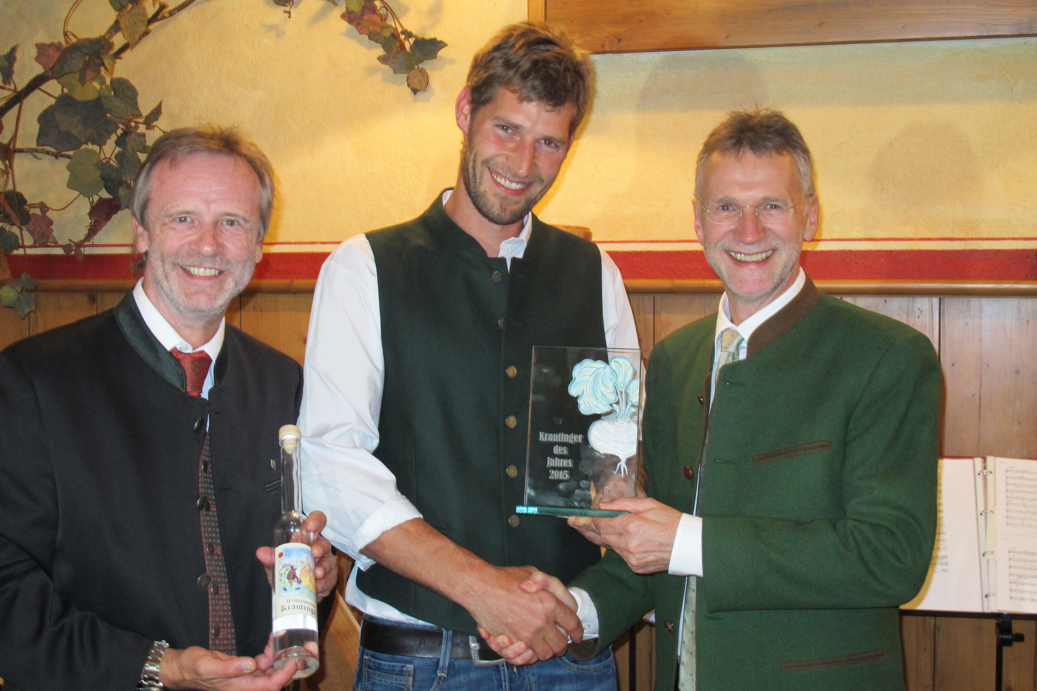 Der beste “Krautinger 2015” kommt von Thomas Gruber (Tiefental-Hof) in ...