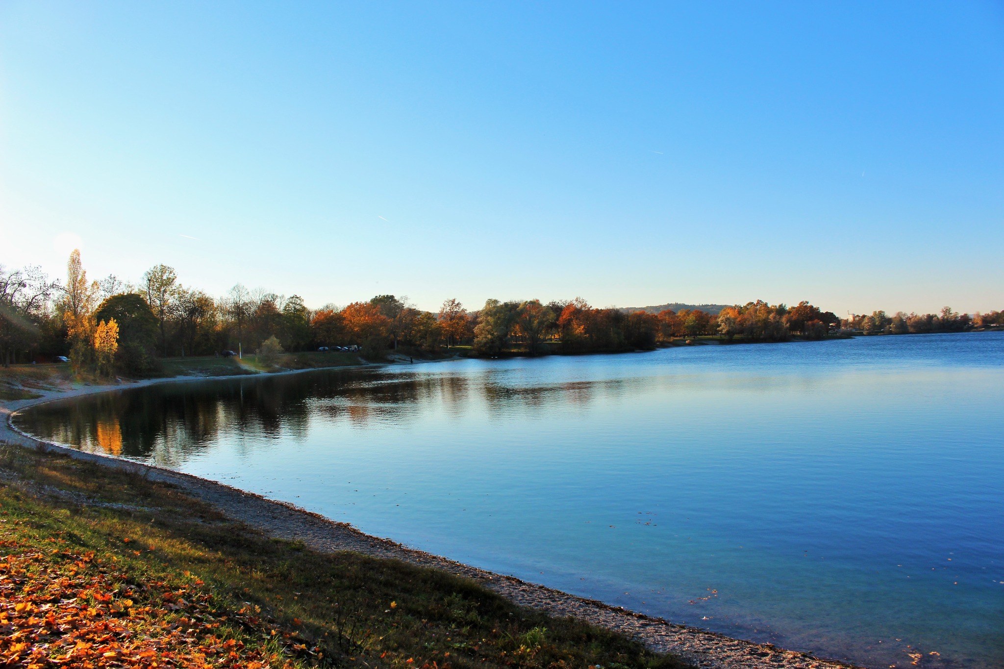 Herbstimpressionen "Rund um den Pichlingersee" am "blauen" Montag - Linz