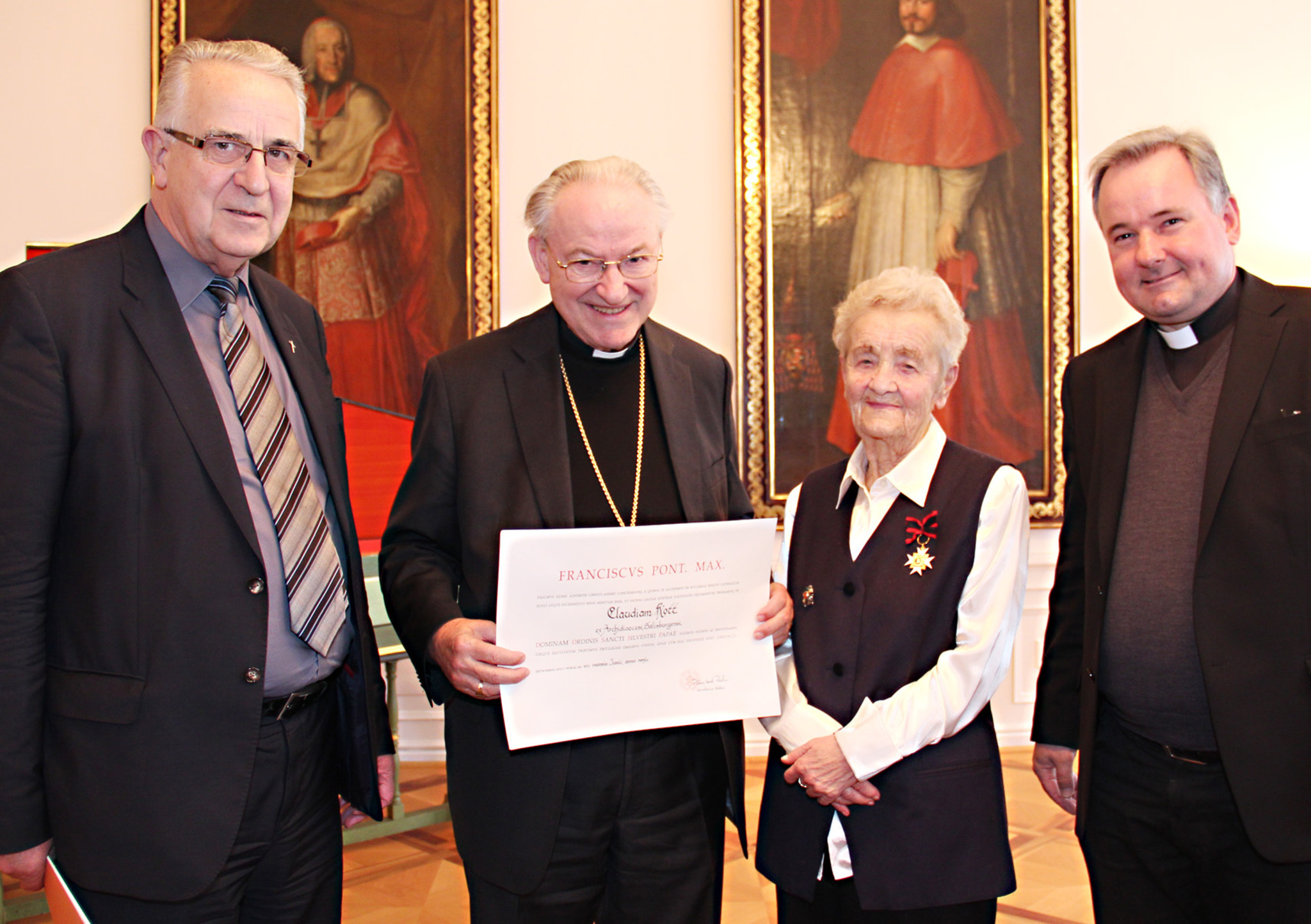 Papstorden für Klaudia Rott aus St. Johann - Pongau