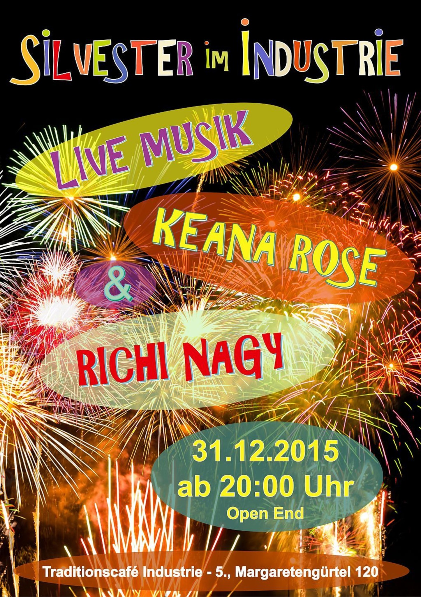 Silvester im Industrie mit Keana Rose & Richi Nagy - Margareten