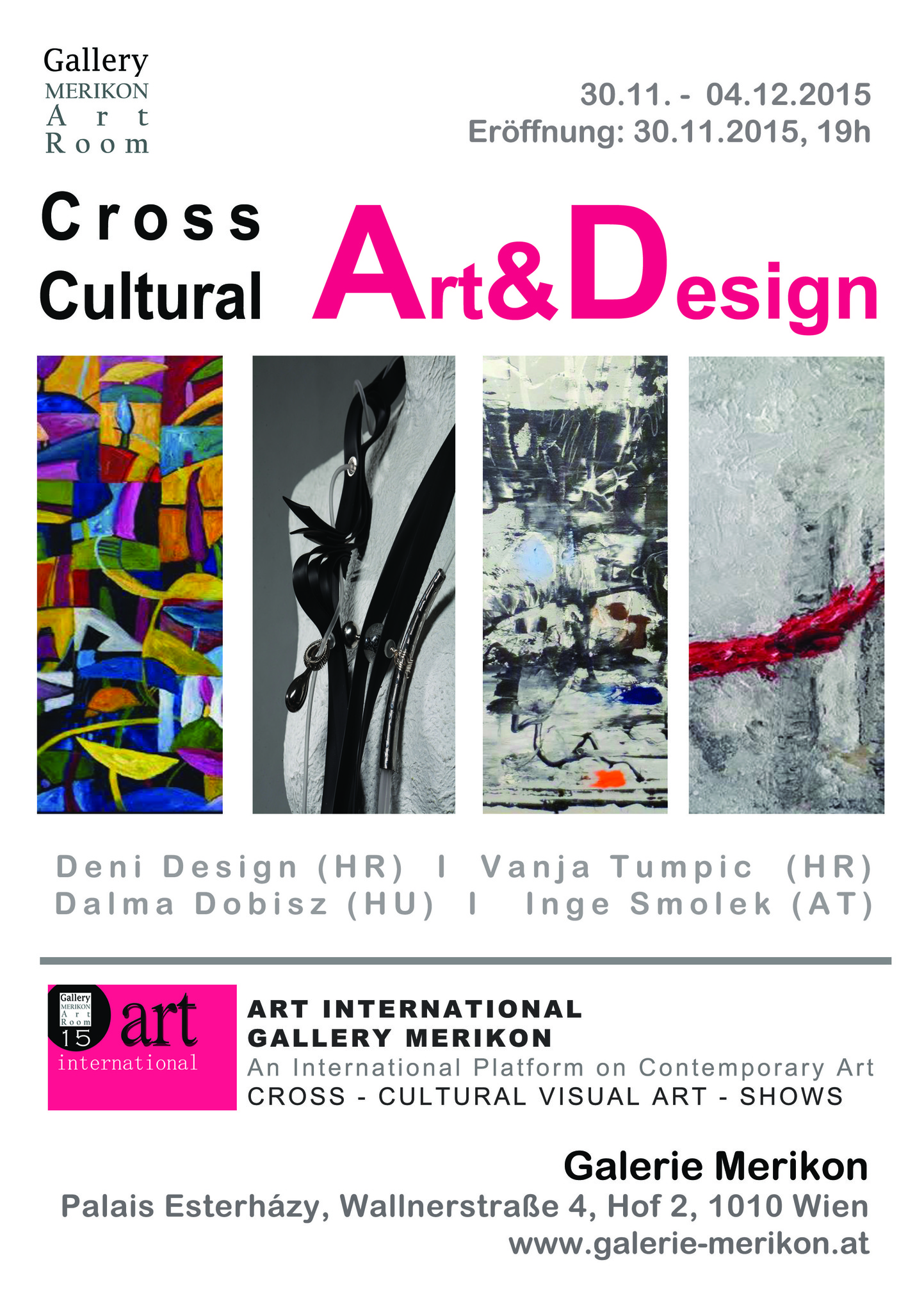 Ausstellung "Cross-Cultural Art & Design" in der Galerie Merikon ...
