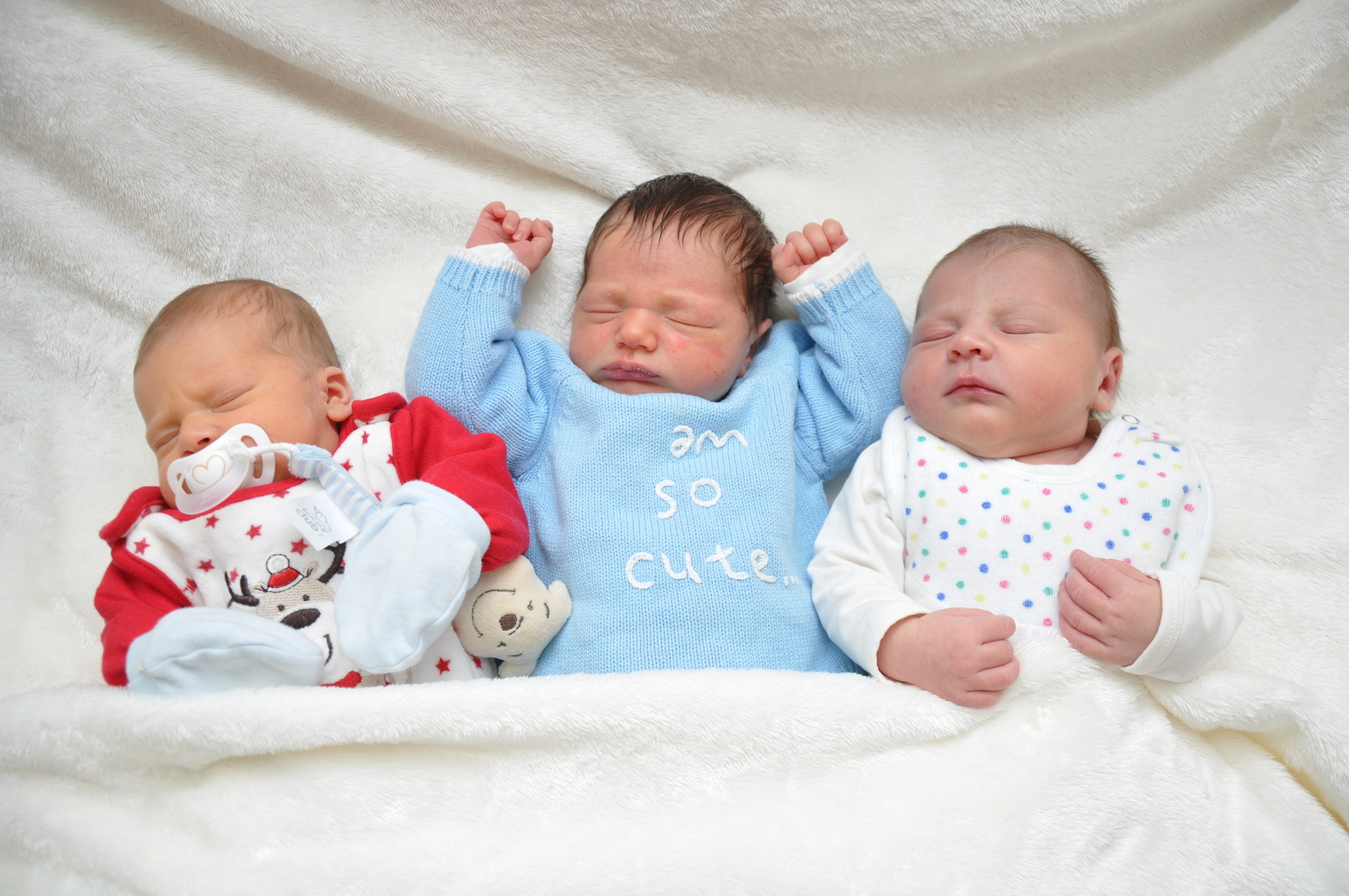 Entzückendes Baby-Trio beim Fotoshooting - Freistadt