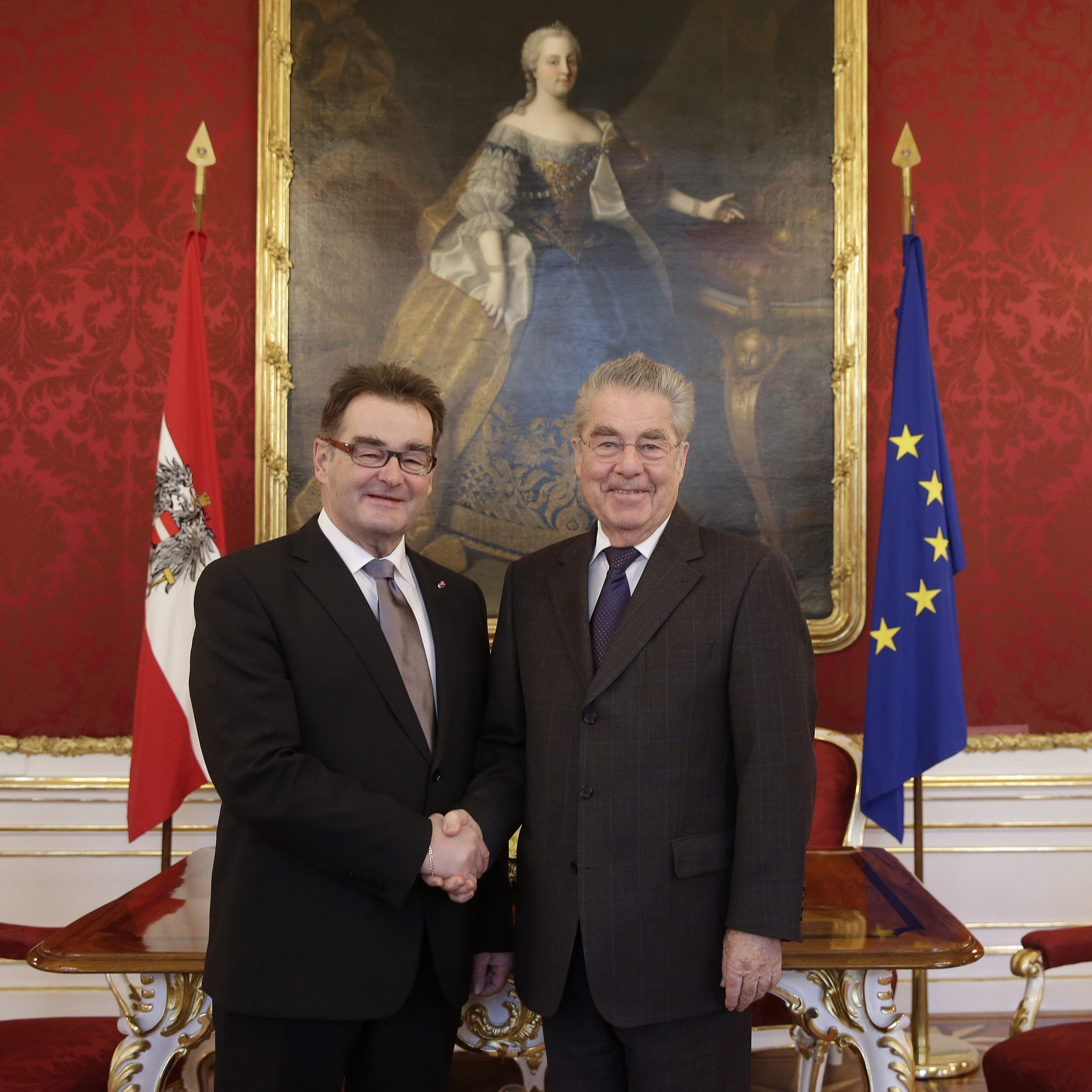 Auf Antrittsbesuch: Bundesrats-Präsident Saller traf Bundespräsident ...