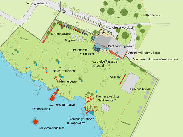 Strandbad Rauschelesee: Entwurf für neues Bad vorgestellt - Klagenfurt Land