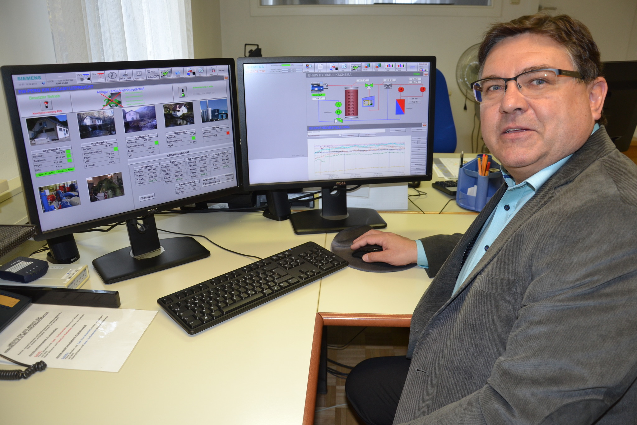 Arbeiten mit Strom erfordert Konzentration - Perg