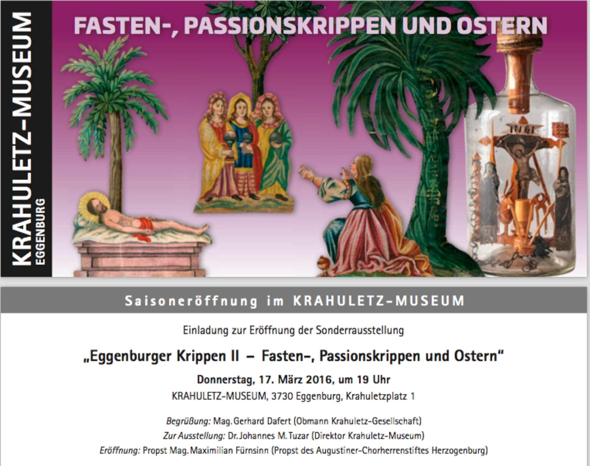 Krahuletz-Museum Sonderausstellung zum Thema „Fasten-, Passionskrippen ...