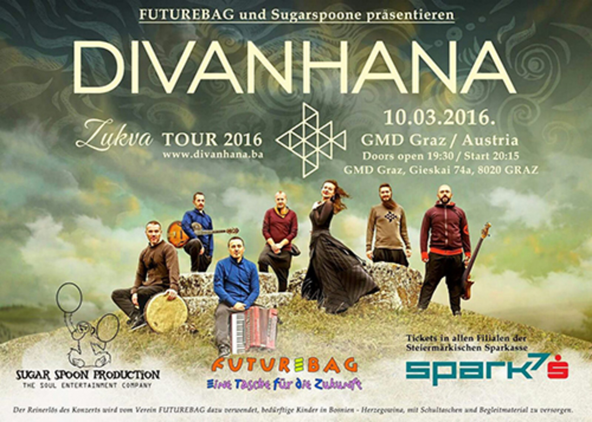 Divanhana - Zukva Tour 2016 - Charity Konzert - Graz