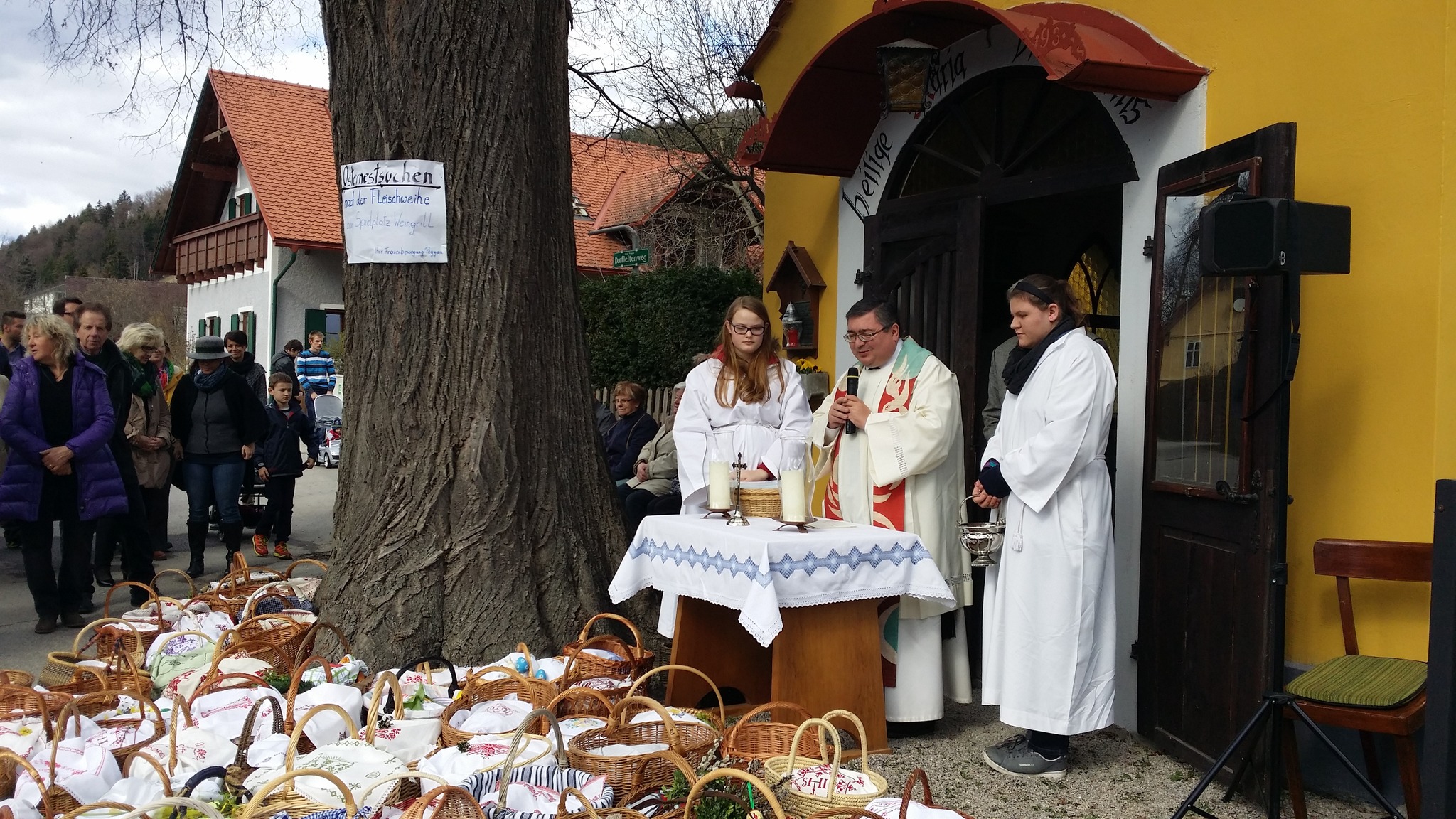 Familiäre Osterspeisensegnung in Friesach - Graz-Umgebung