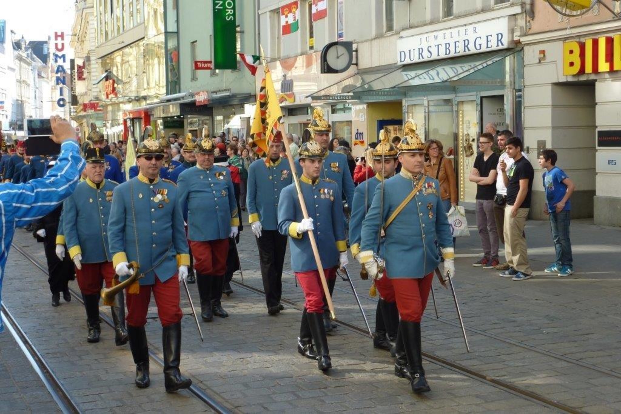 Frühjahrsparade der k. u. k. Traditions-Dragoner No.7. - Linz