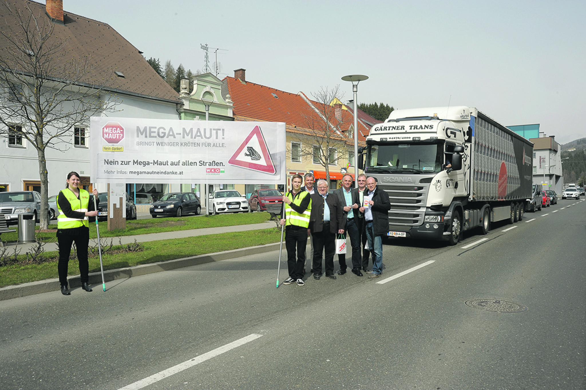 Protest gegen geplante Maut - Murtal