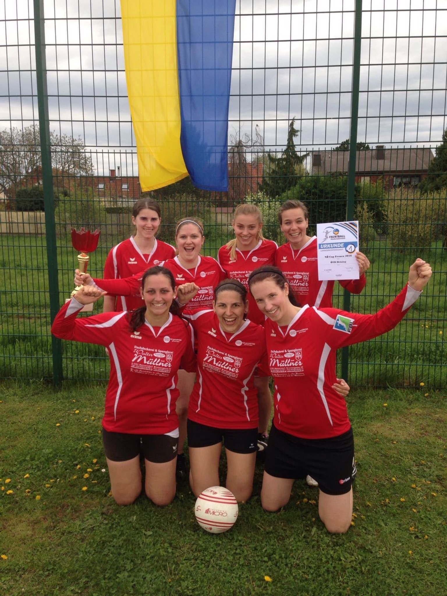 Drösings Faustball-Damen sind NÖ-Cup-Sieger 2016 - Gänserndorf