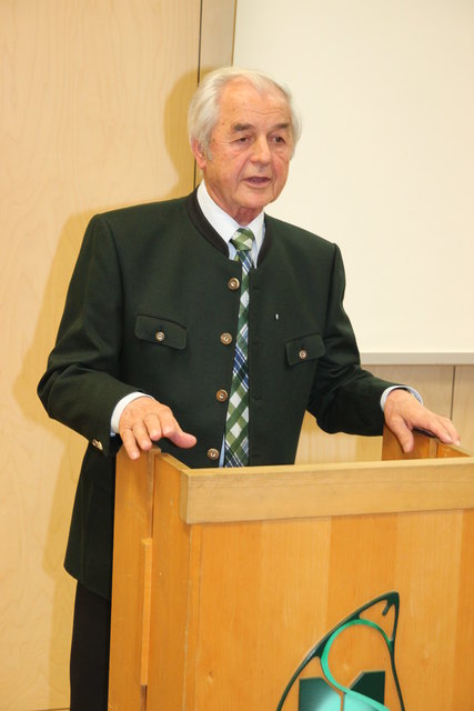 Ex-Vizekanzler Josef Riegler in der Landwirtschaftlichen Fachschule ...