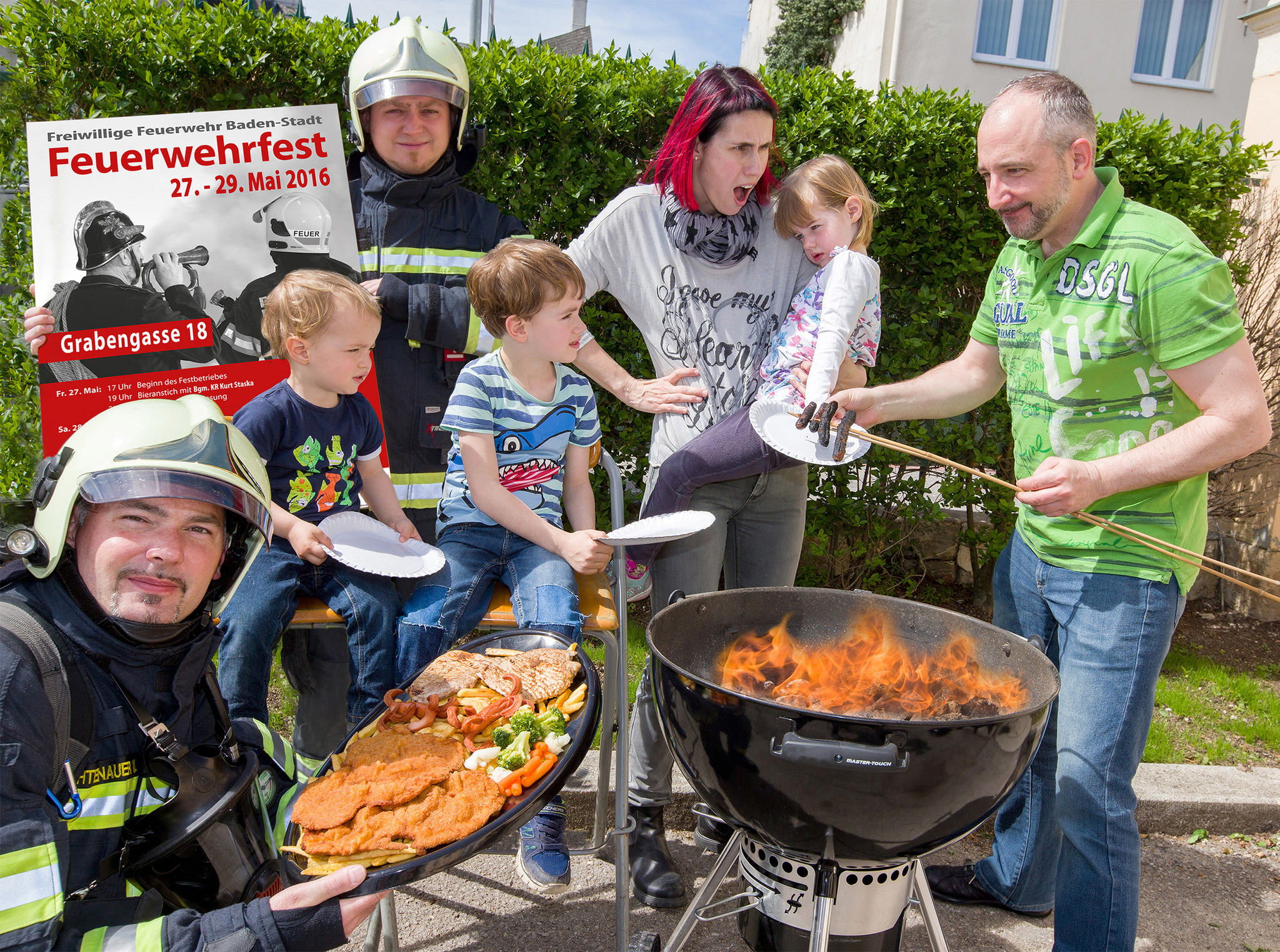 Feuerwehrfest in der Grabengasse - Baden