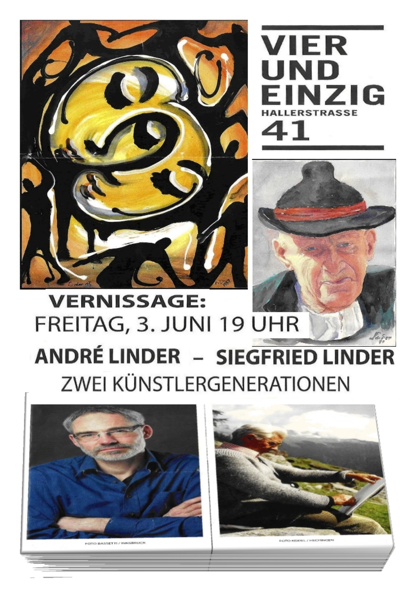 Ausstellungseröffnung Siegfried Linder - André Linder, Freitag, 3. Juni ...