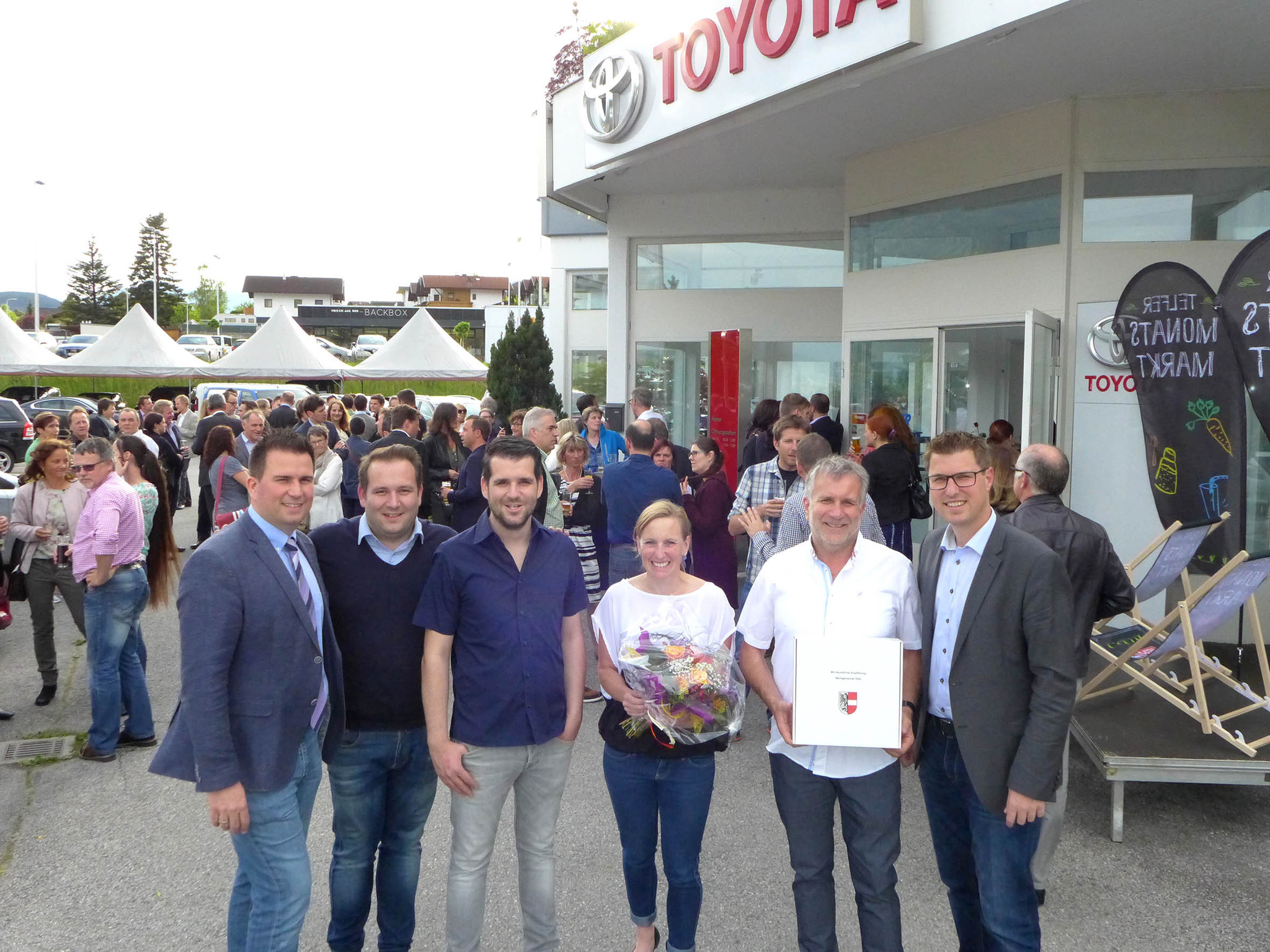 Ansturm auf ersten Telfer Wirtschaftstreff im Autohaus Ploner - Telfs