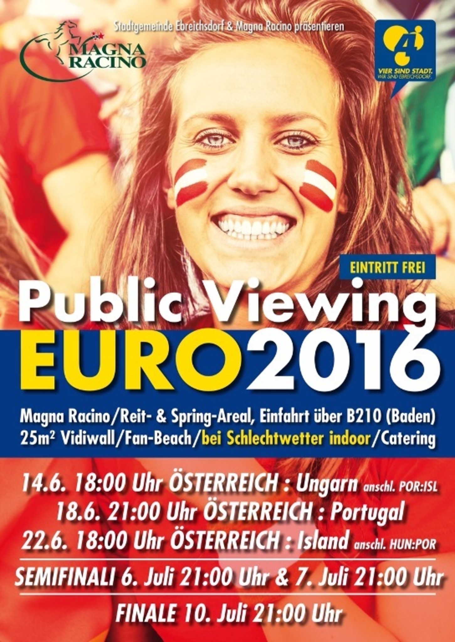 Fußball EM 2016 :: Public Viewing im Magna Racino - Steinfeld