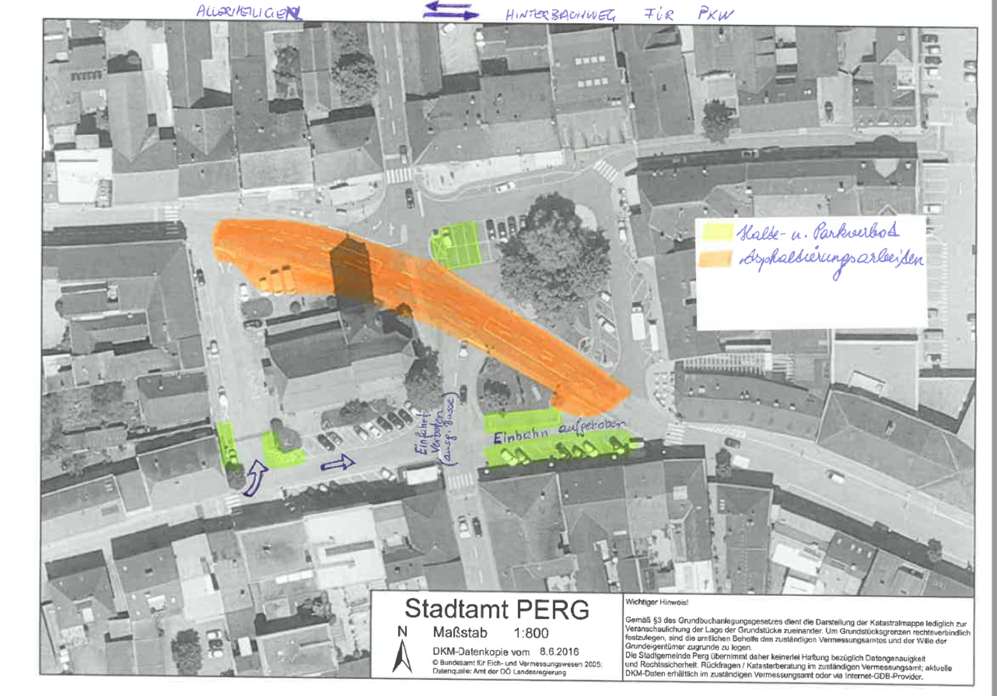 Perger Hauptplatz am 14. Juni gesperrt - Perg