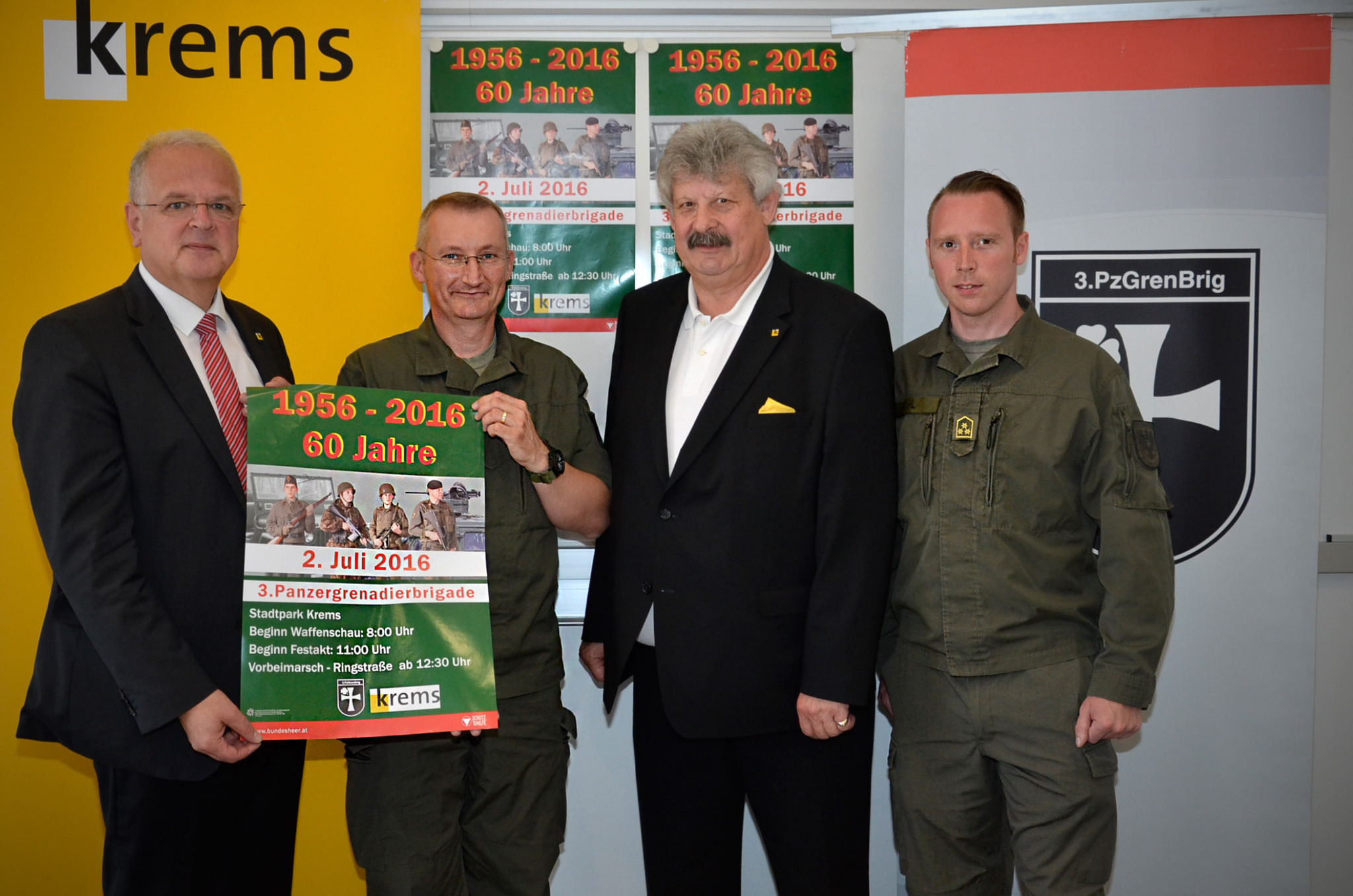 Bundesheer-Parade zum Jubiläum am 2. Juli - Krems