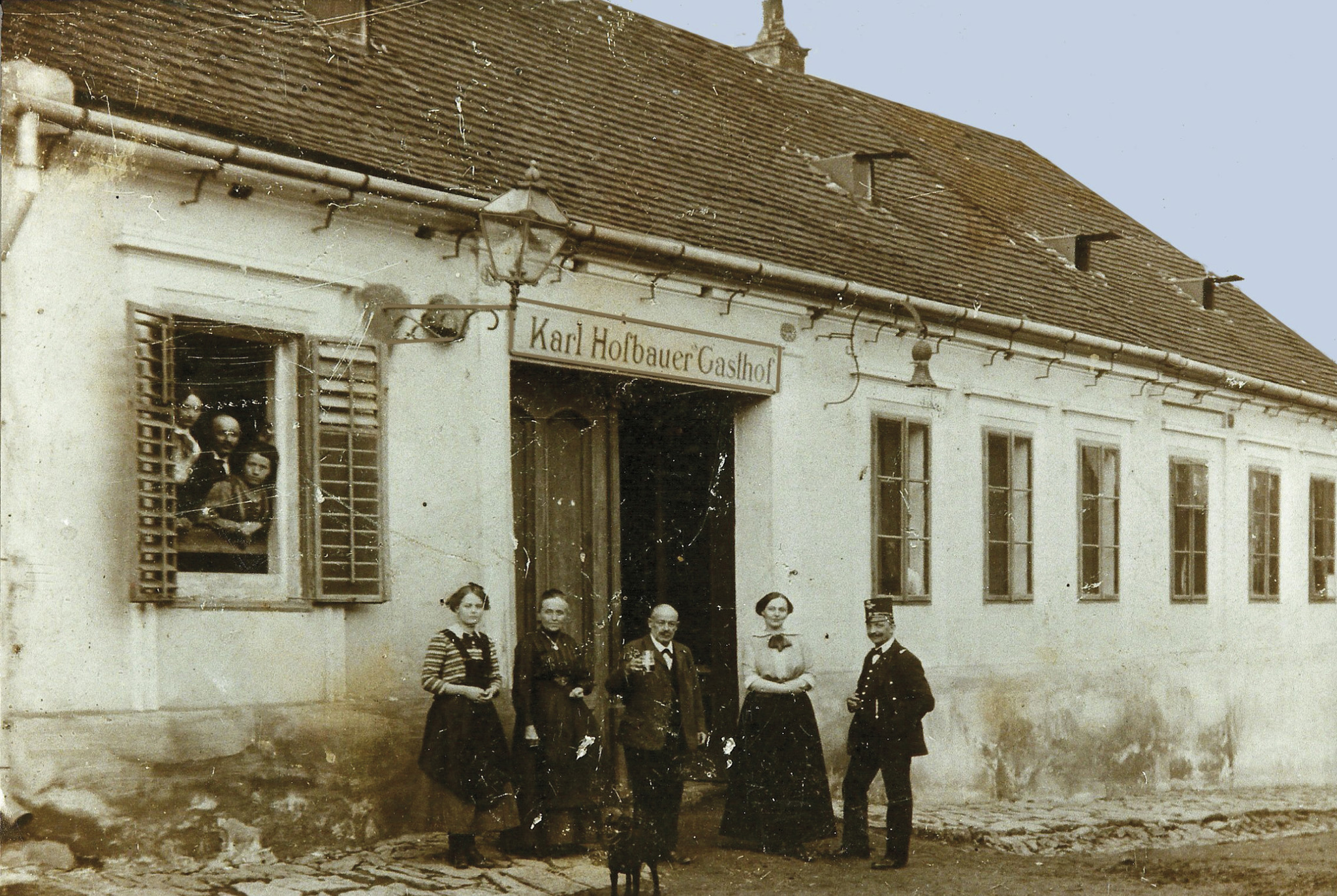 Damals & Heute: Gasthof von Karl Hofbauer - Waidhofen/Thaya