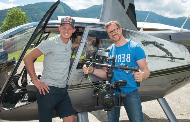 Thomas Morgenstern hoch über Seeboden - Spittal