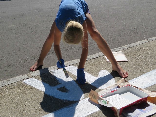 Ein weißer Strich sorgt für noch mehr Sicherheit - Südoststeiermark