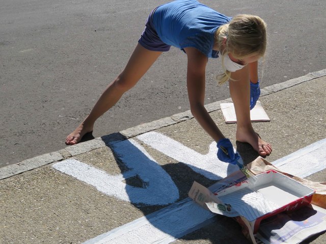 Ein weißer Strich sorgt für noch mehr Sicherheit - Südoststeiermark