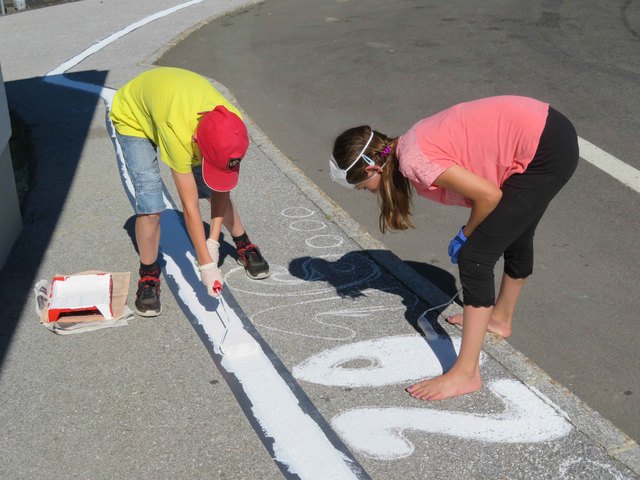 Ein weißer Strich sorgt für noch mehr Sicherheit - Südoststeiermark