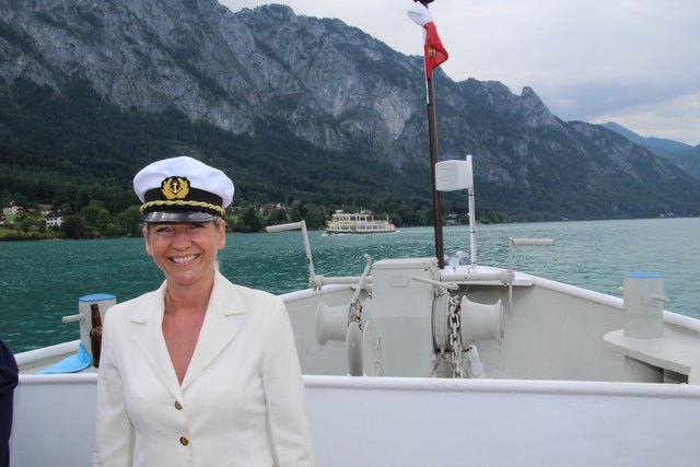 Marina Mahler taufte Schiff auf Namen ihres Großvaters - Vöcklabruck