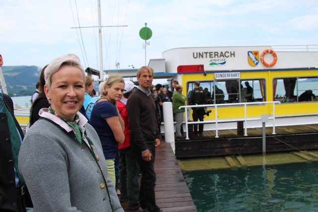 Marina Mahler taufte Schiff auf Namen ihres Großvaters - Vöcklabruck