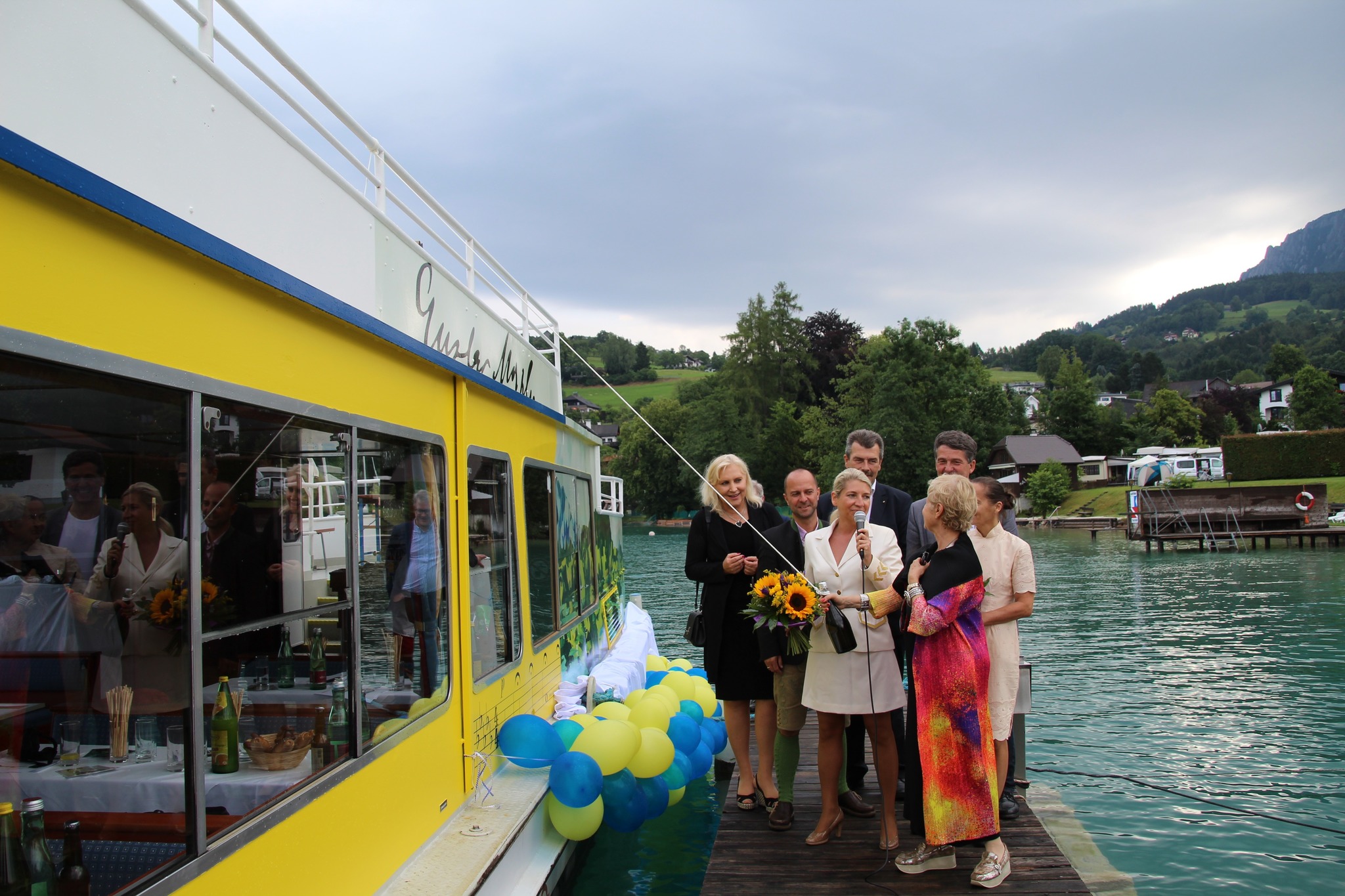 Marina Mahler taufte Schiff auf Namen ihres Großvaters - Vöcklabruck