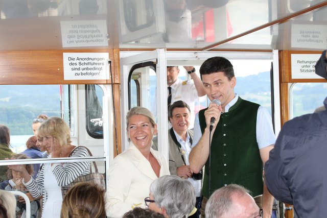 Marina Mahler taufte Schiff auf Namen ihres Großvaters - Vöcklabruck