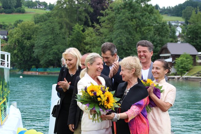 Marina Mahler taufte Schiff auf Namen ihres Großvaters - Vöcklabruck