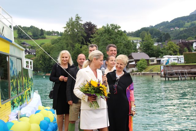 Marina Mahler taufte Schiff auf Namen ihres Großvaters - Vöcklabruck