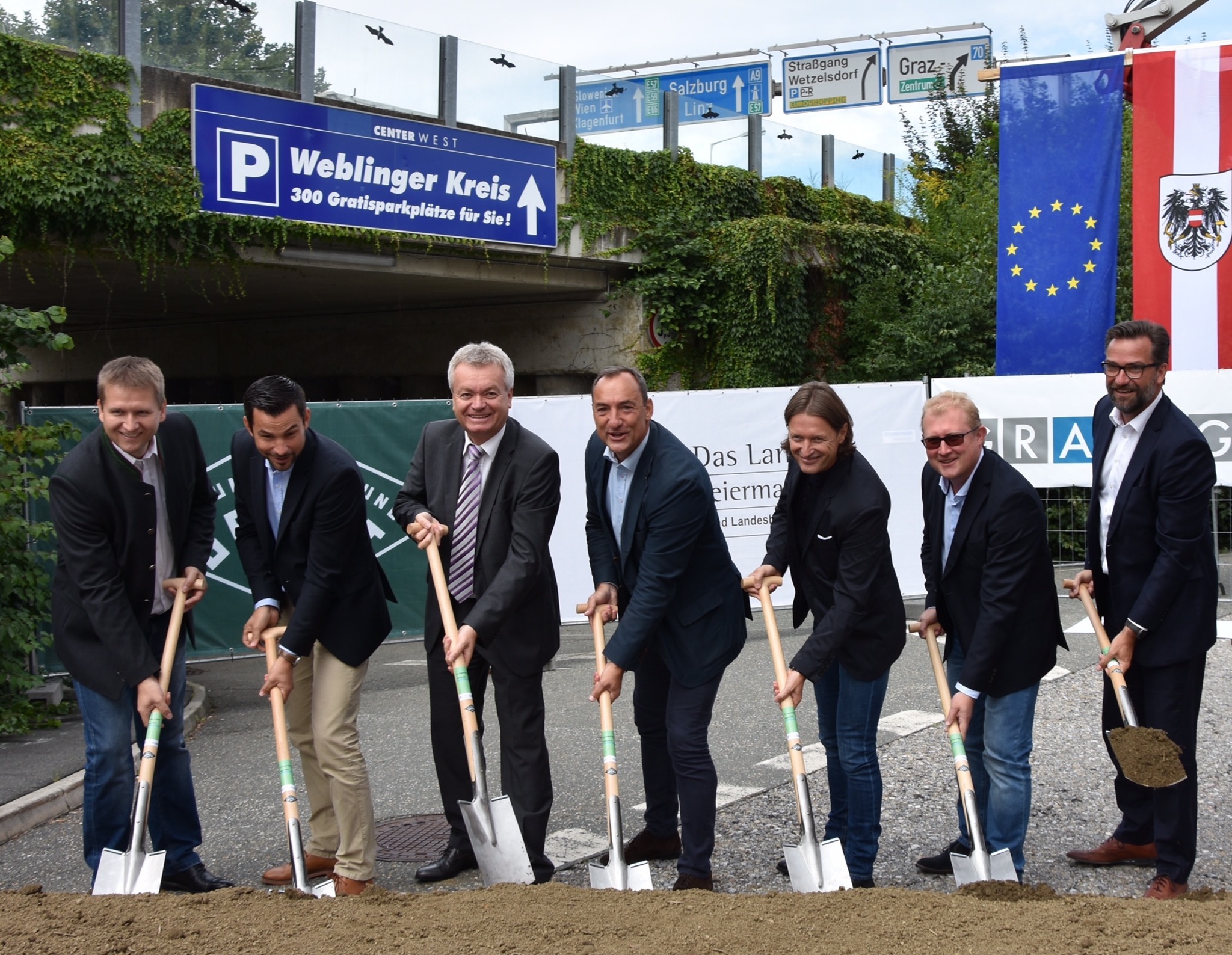 Der Stumpf muss weg – Spatenstich für "Webling Neu" - Graz
