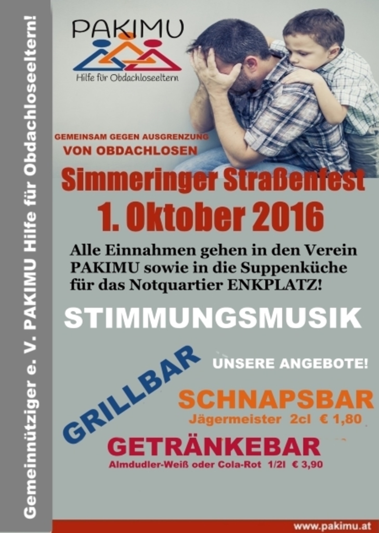 PAKIMU-Hilfe für Obdachloseeltern beim Simmeringer Straßenfest! - Simmering