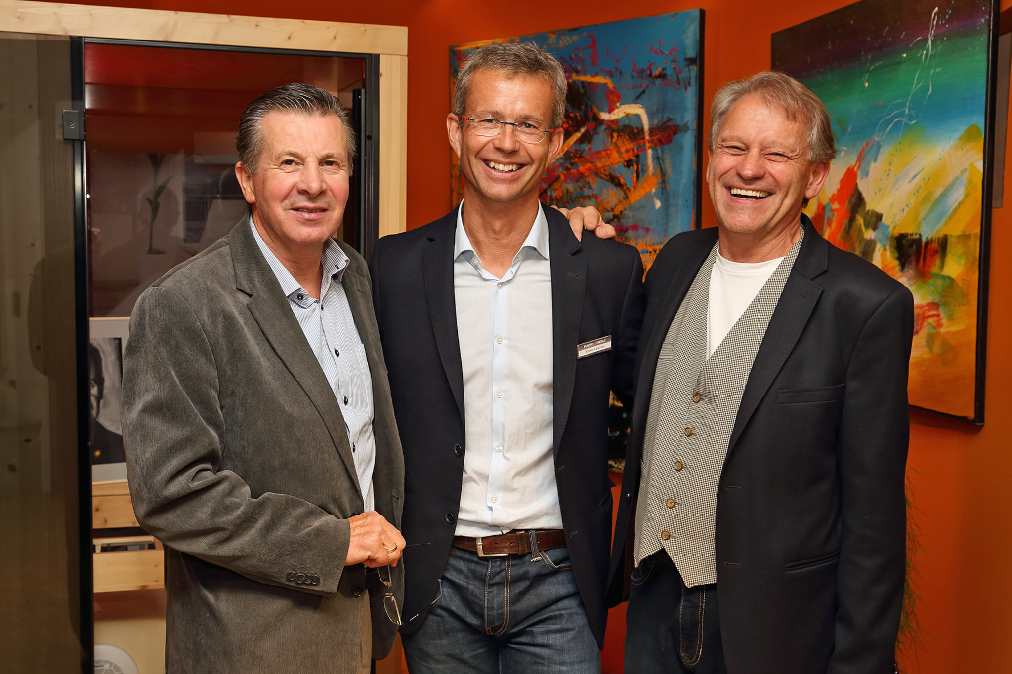 Vernissage: Prof. Franz R. Nagele und Dr. Karl Schnabl im Physiotherm ...