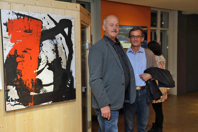 Vernissage: Prof. Franz R. Nagele und Dr. Karl Schnabl im Physiotherm ...