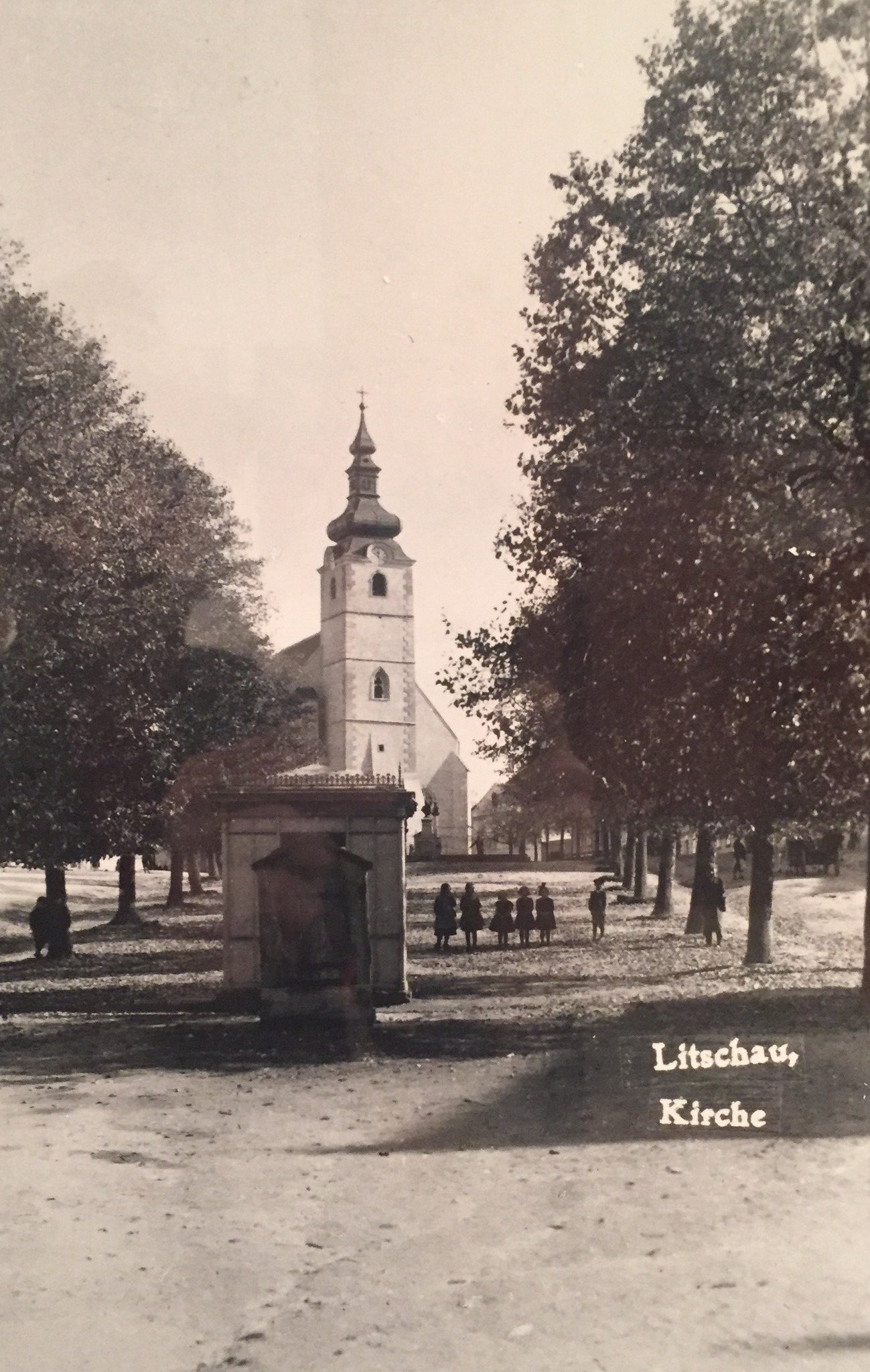 Damals & Heute: Stadtplatz von Litschau - Zwettl