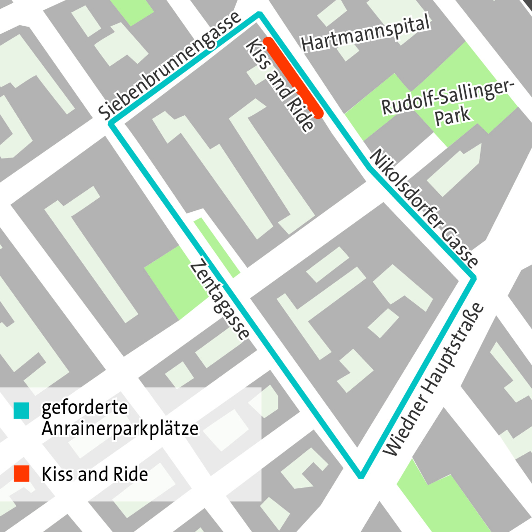 Kiss and Ride-Zone: Halten vor Spital erlaubt - Margareten