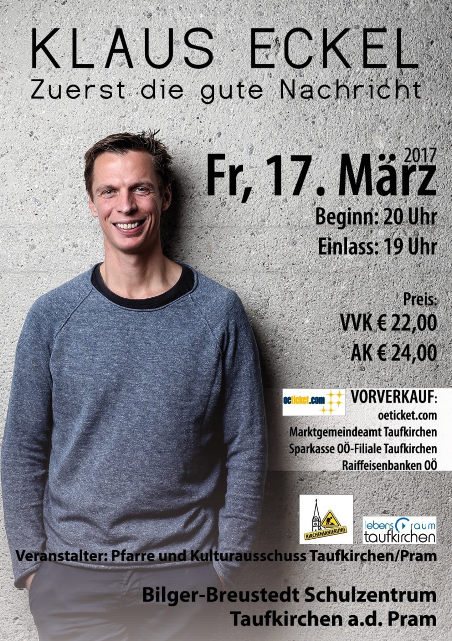 Kabarett: Klaus Eckel "Zuerst die gute Nachricht" - Schärding