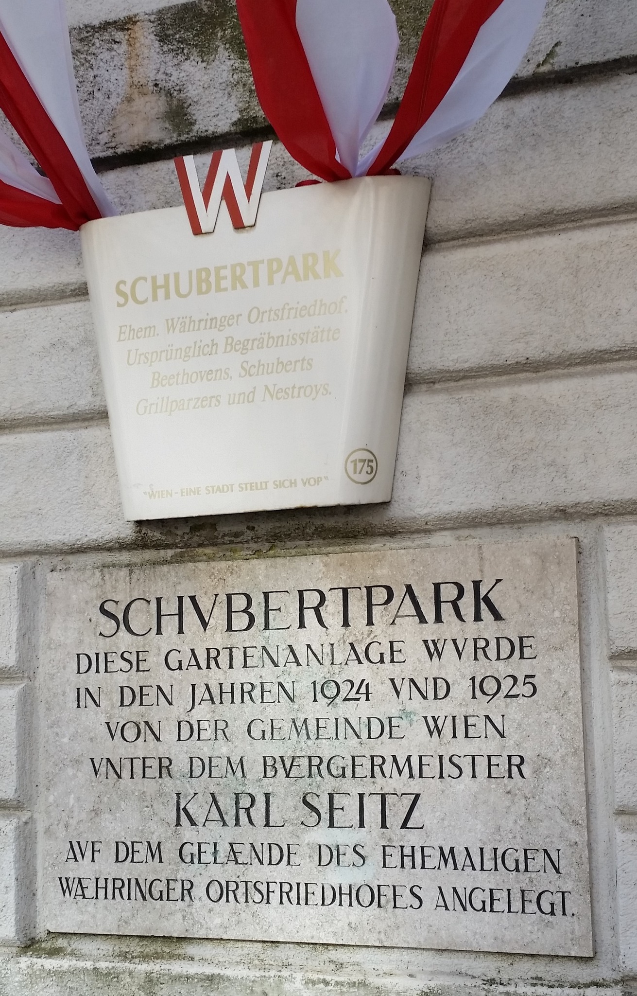 Der Währinger Schubertpark - Favoriten