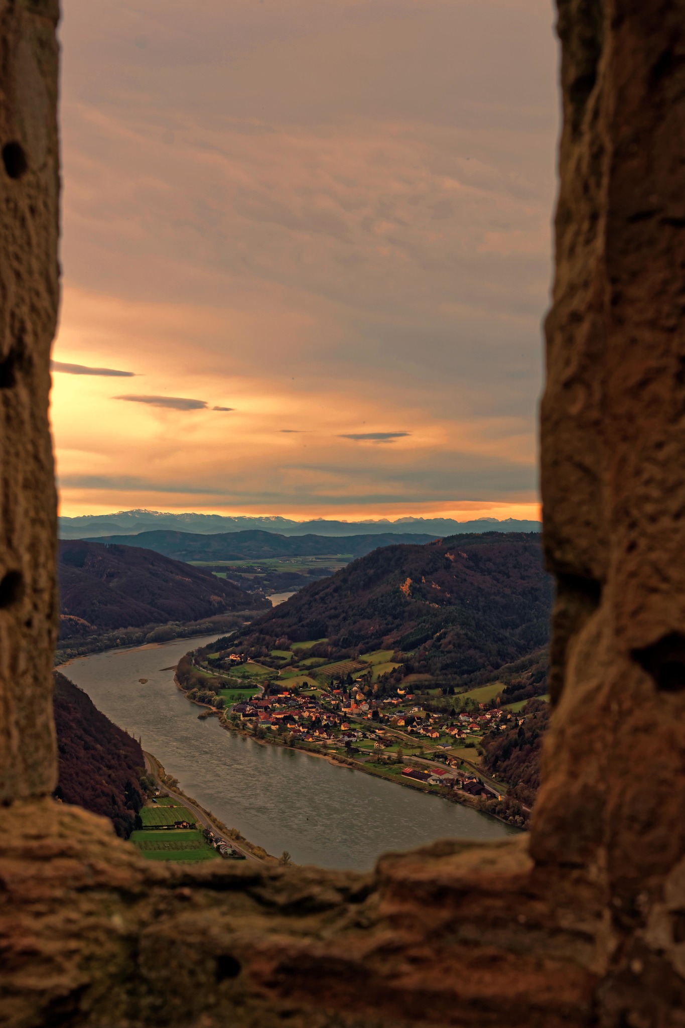 Ausblick von der Ruine Aggstein - Tulln