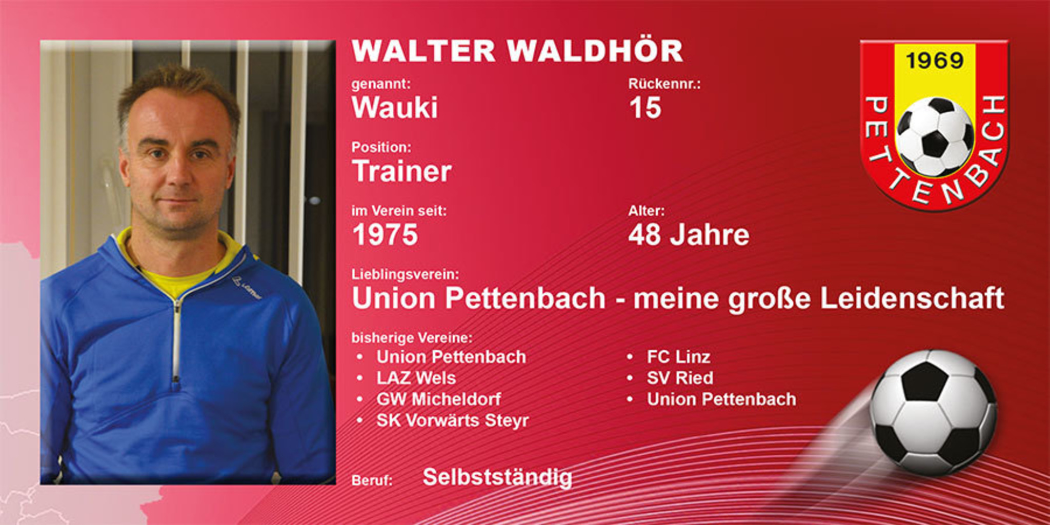 Im Portrait der USP - Walter "Wauki" Waldhör - Kirchdorf