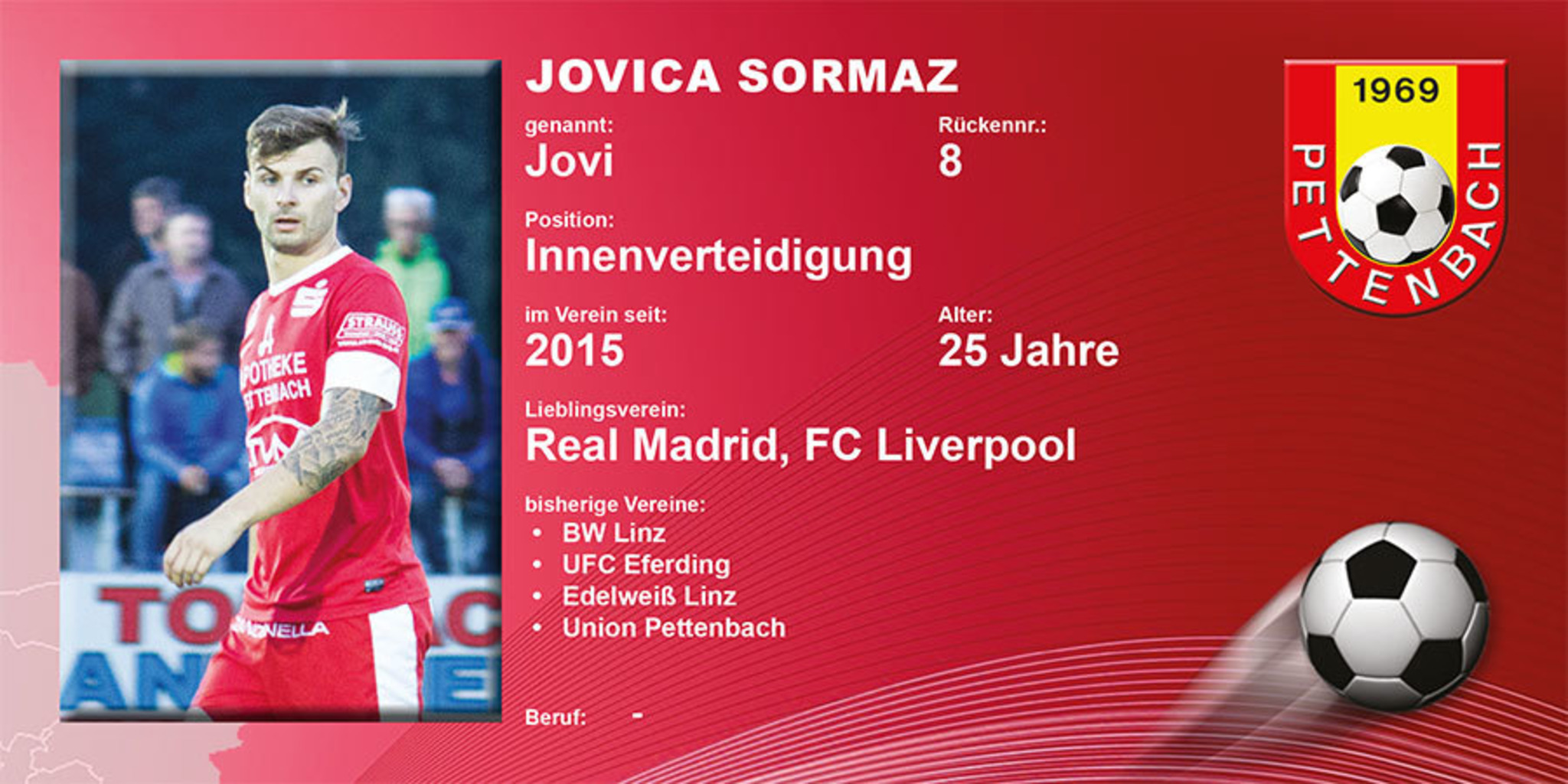 Im Portrait der USP - Jovica Sormaz - Kirchdorf