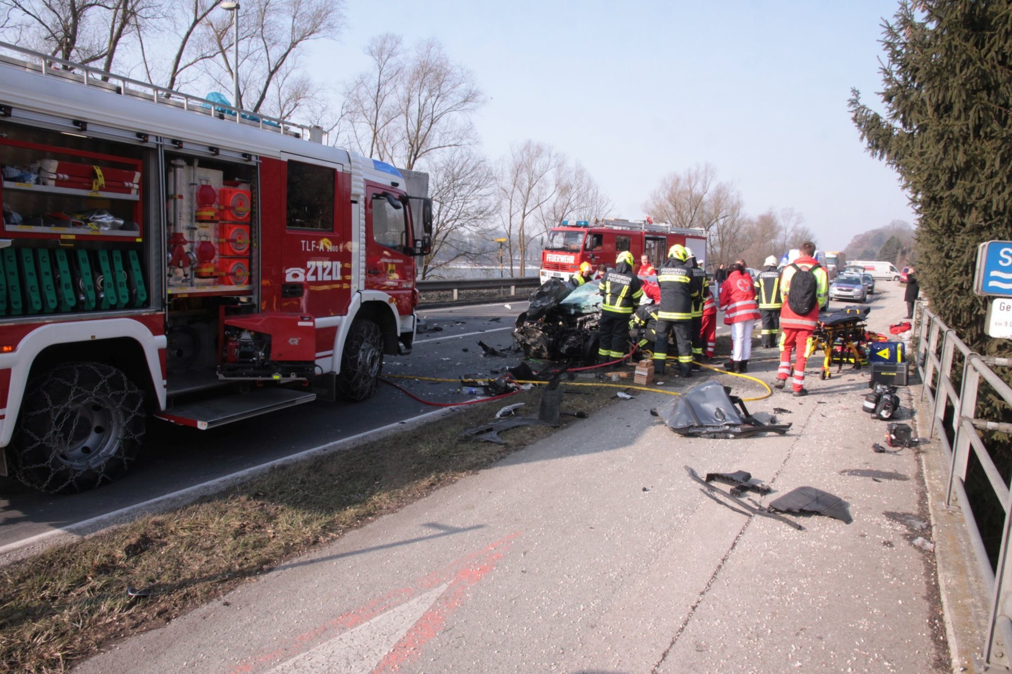 18-Jähriger bei Unfall auf B127 schwer verletzt - Urfahr-Umgebung