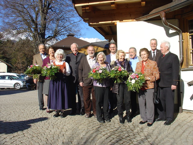 Fünf Hochzeits-Jubelpaare in Natters - Westliches Mittelgebirge